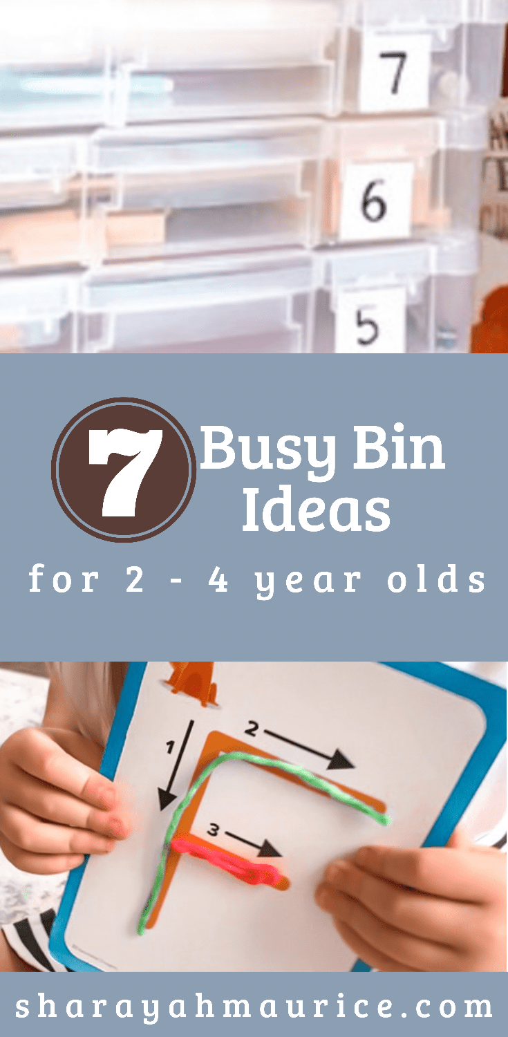 Preschool Busy Bin Ideas - The Sharayah Maurice Blog